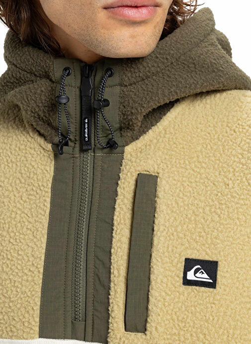 Quiksilver Eqypf03073-Ocean View Mix Up Hoody Yeşil Kapüşonlu Normal ...