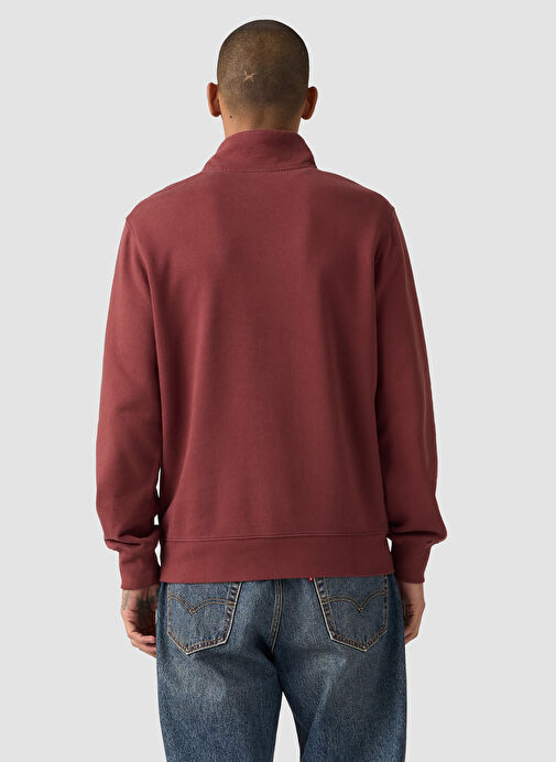 Levis Kırmızı Erkek Fermuarlı Normal Fit Sweatshirt 001Tu-0004 Original ...