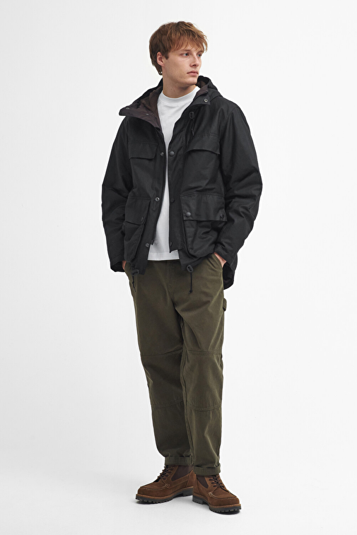 Barbour Re-Engineered Durham Yağlı Ceket Bk71 Black - 15207978 | Boyner