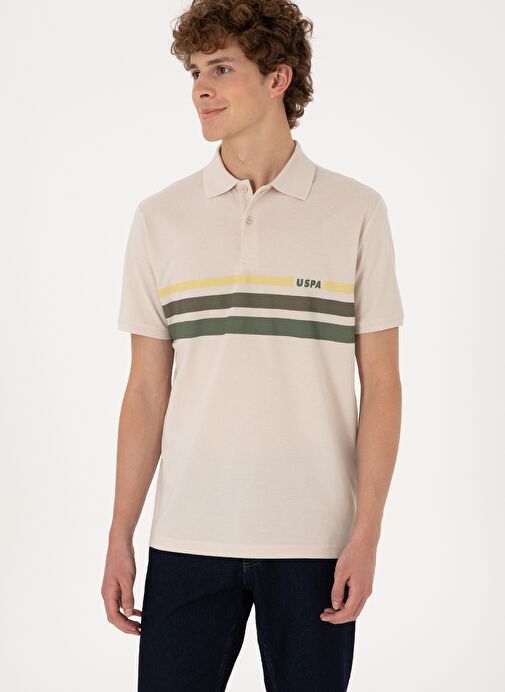 U.S. Polo Assn. Erkek Regular Fit Polo Yaka Taş Tişört 50306811-Vr049 ...