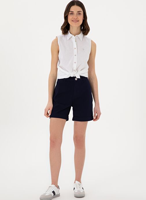 Kadın Lacivert Dokuma Şort - 15509291 | Boyner