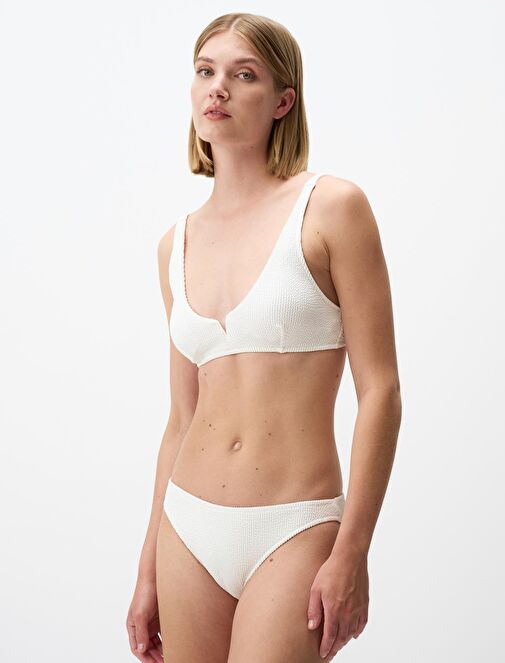 Beyaz Basic Dokulu Bikini Alt - 15139214 | Boyner