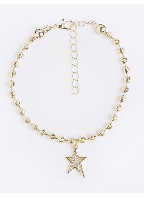 Altın Rengi Yıldız Figürlü Ayarlanabilir Halhal - 15430319 | Boyner