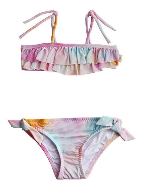Uv Korumalı Fırfırlı Tie Dye Bikini Set - 15114632 | Boyner