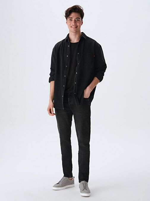 Jason Relax Fıt Jean Gömlek - 15166156 | Boyner