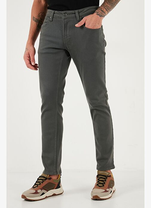 Buratti Pamuklu Regular Fit Normal Bel Boru Paça Jeans Erkek Kot ...