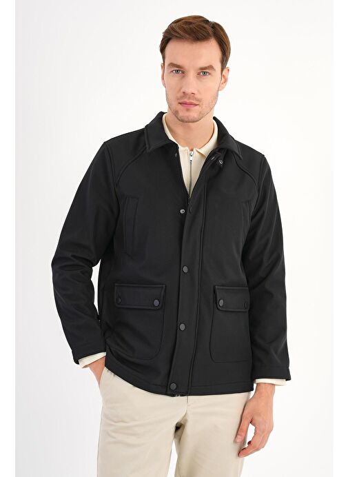 Urban Siyah Softshell Mont - 15397149 | Boyner