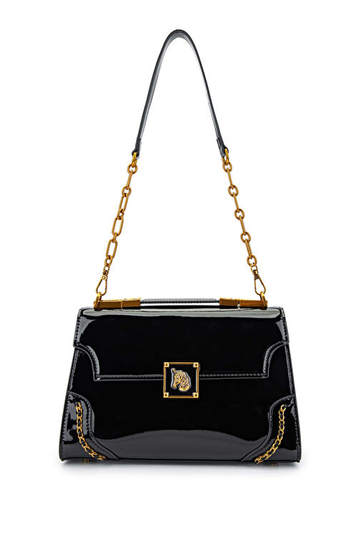 Tamer Tanca Kadın Suni Deri Siyah Rugan Omuz Çanta - 15203366 | Boyner