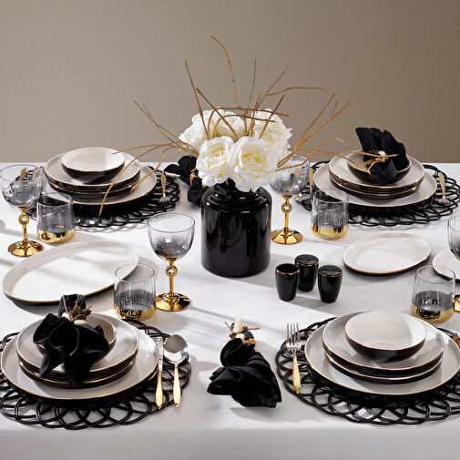 Schafer Adel Black Yemek Takımı 56 Parça-Siyah - 15035437 | Boyner