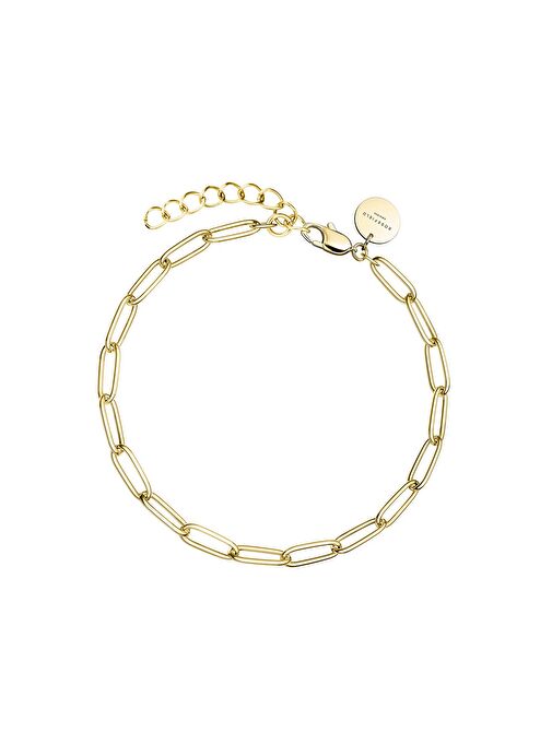 Rosefield Jbrcg.J561 Dikdörtgen Zincir Altın Renkli Çelik Bileklik ...