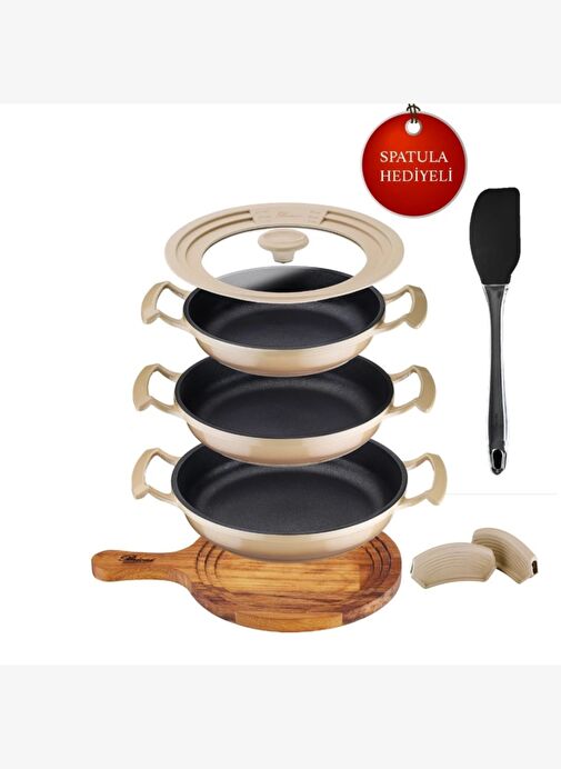 Brioni Try Cook 7 Parca Sahan Set Bej Try-07B - 15783733 | Boyner