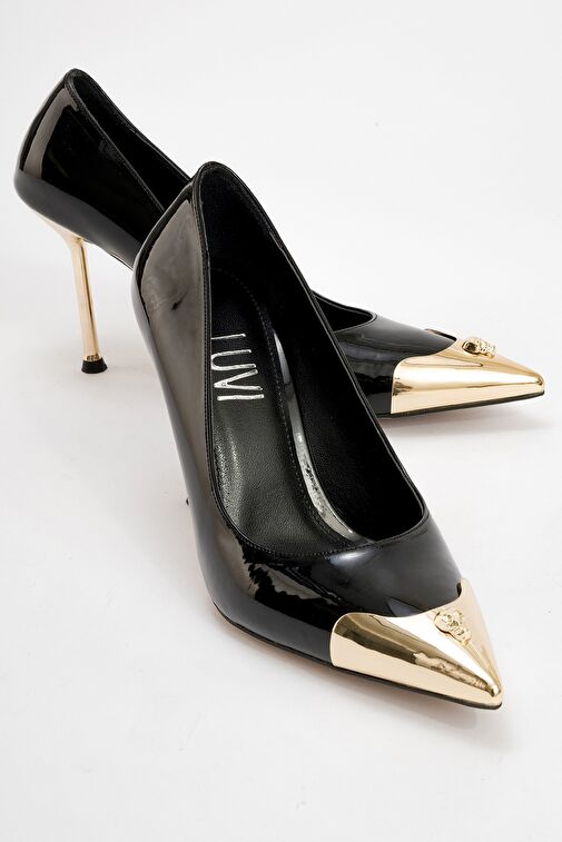 Rİave Siyah Rugan Kadın Yüksek Topuklu Ayakkabı - 15346338 | Boyner