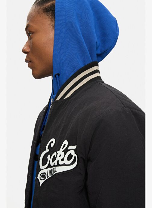 Crocker Siyah Baskılı Nakışlı Loose Fit Erkek Kolej Mont - 15784212 ...