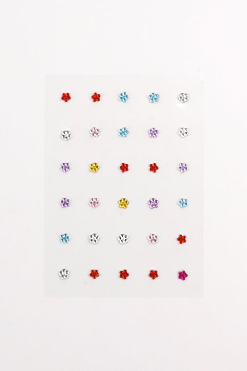 Çok Renkli Çiçek Figürlü Yüz Ve Tırnak Sticker - 15362019 | Boyner