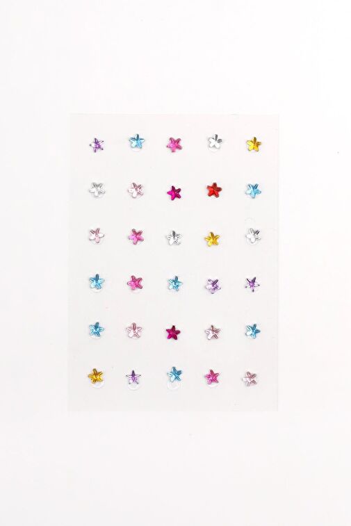 Çok Renkli Yıldız Figürlü Yüz Ve Tırnak Sticker - 15362029 | Boyner