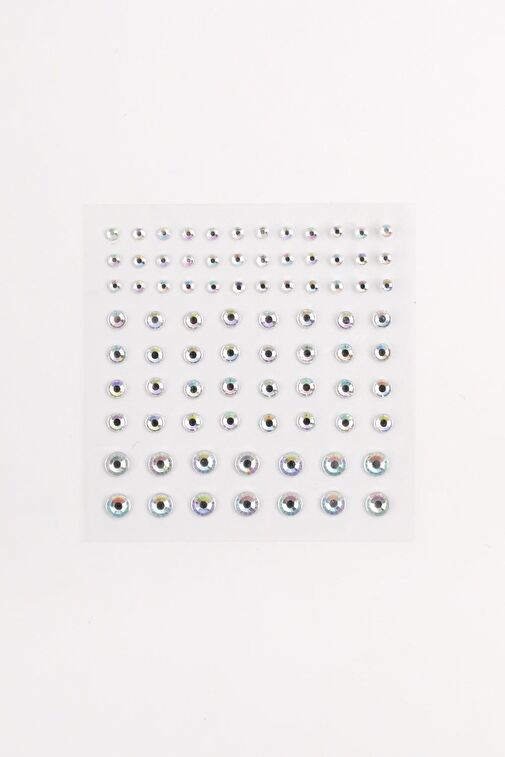 Gümüş Şeffaf Minik Taş Yüz Ve Tırnak Sticker - 15361622 | Boyner