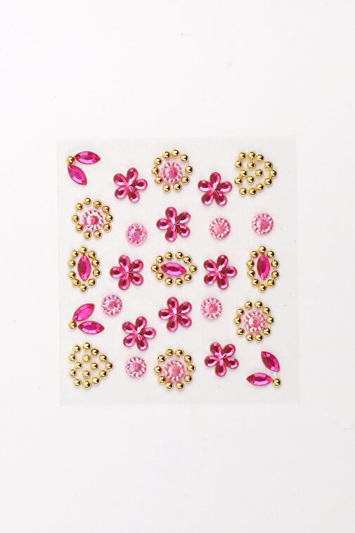 Pembe Çiçek Ve Kalp Temalı Yüz Ve Tırnak Sticker - 15362010 | Boyner