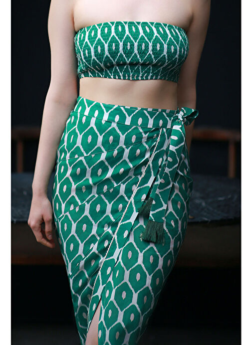 Ayarlanabilir Bel Ultramarine Green Pareo - 15387811 | Boyner