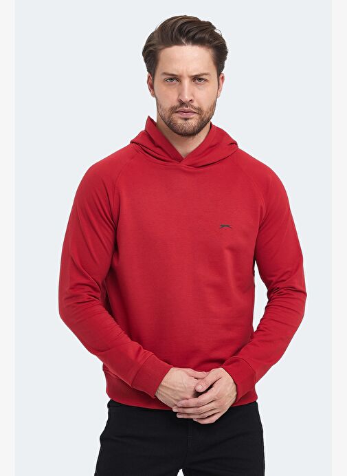 Slazenger Kicker In Erkek Kapüşonlu Kırmızı Sweatshırt - 15558113 | Boyner