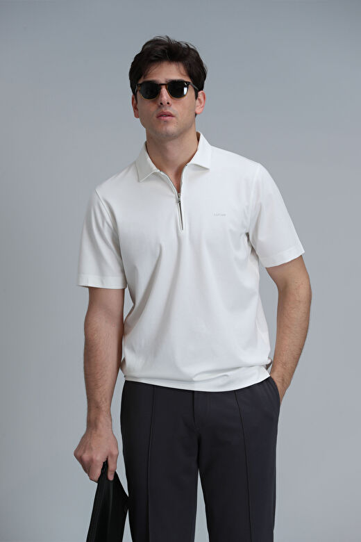 Robert Smart Erkek Polo Tişört Kırık Beyaz - 15115819 | Boyner