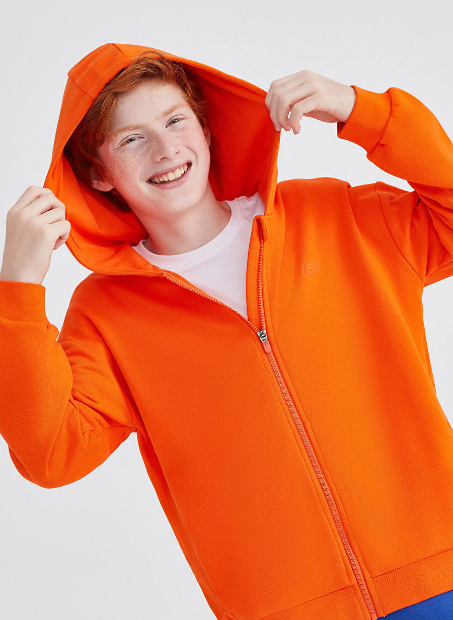 Skechers hoodie kids orange store